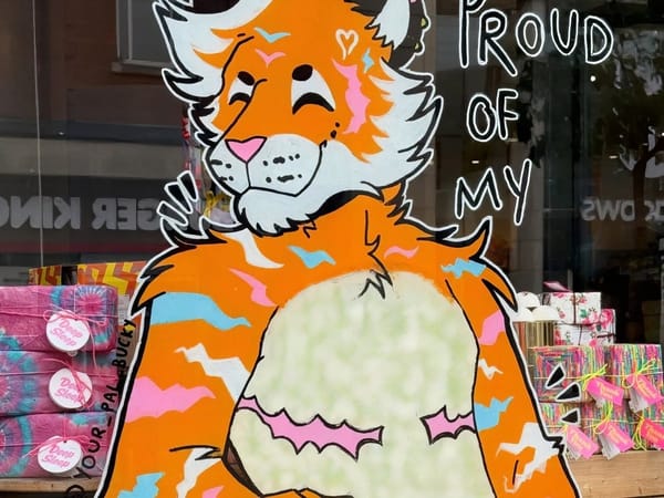 "The mural that upset a thousand TERFS." Lush Pride mural artist ...