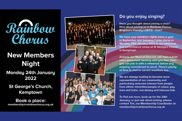 Rainbow Chorus – New Members night announced – Scene Magazine – From ...