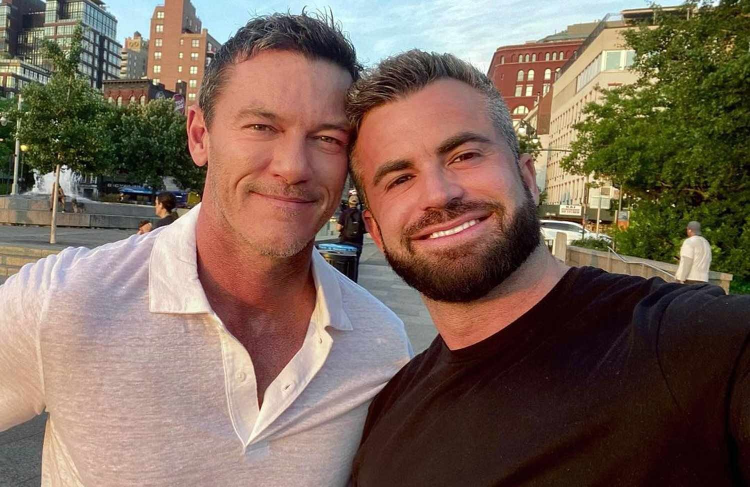 Welsh actor Luke Evans reveals his partner of three years, Fran Tomas ...